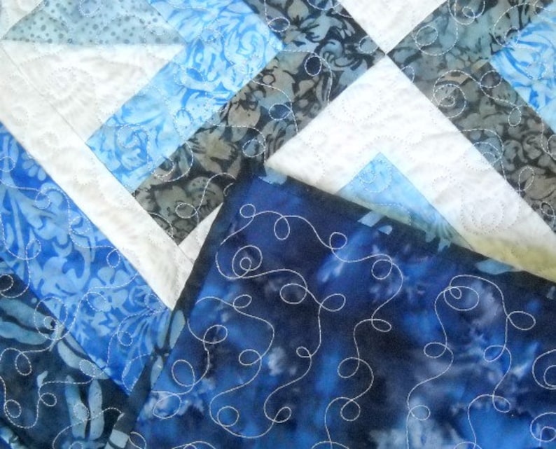 Thistle PDF Download Quilt Pattern Curlicue Creations Throw | Etsy