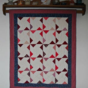 Pinwheel X Paper Pieced Quilt Block Pattern: Patriotic Quilting (PDF ...