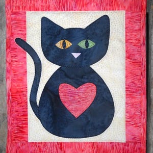 Kit Kat Cat Mat PDF Download Quilt Pattern, Curlicue Creations Mug Rug ...