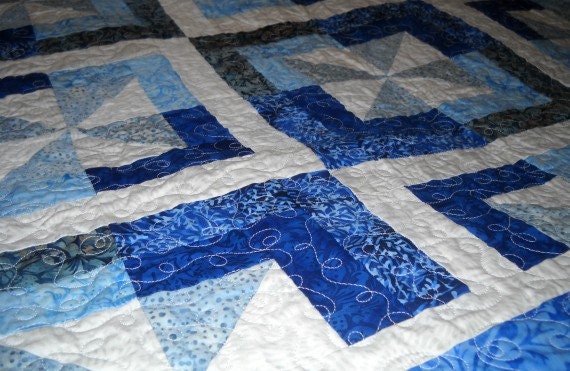 Thistle PDF Download Quilt Pattern Curlicue Creations Throw | Etsy