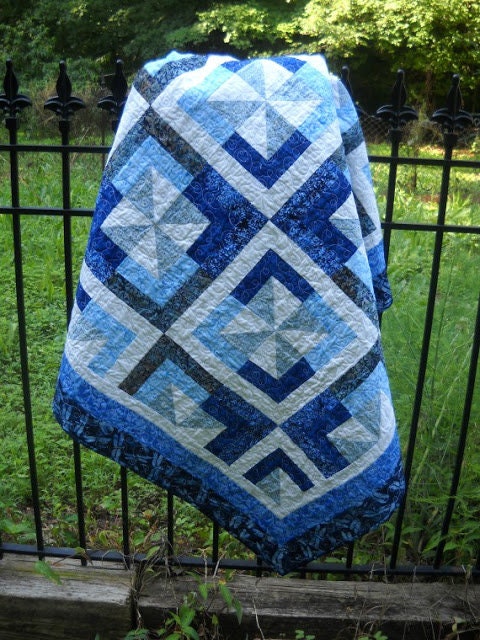 Thistle PDF Download Quilt Pattern Curlicue Creations Throw | Etsy