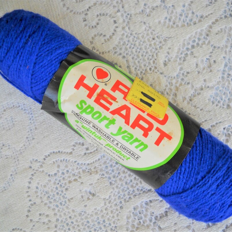 Royal Blue Acrylic Yarn - Etsy