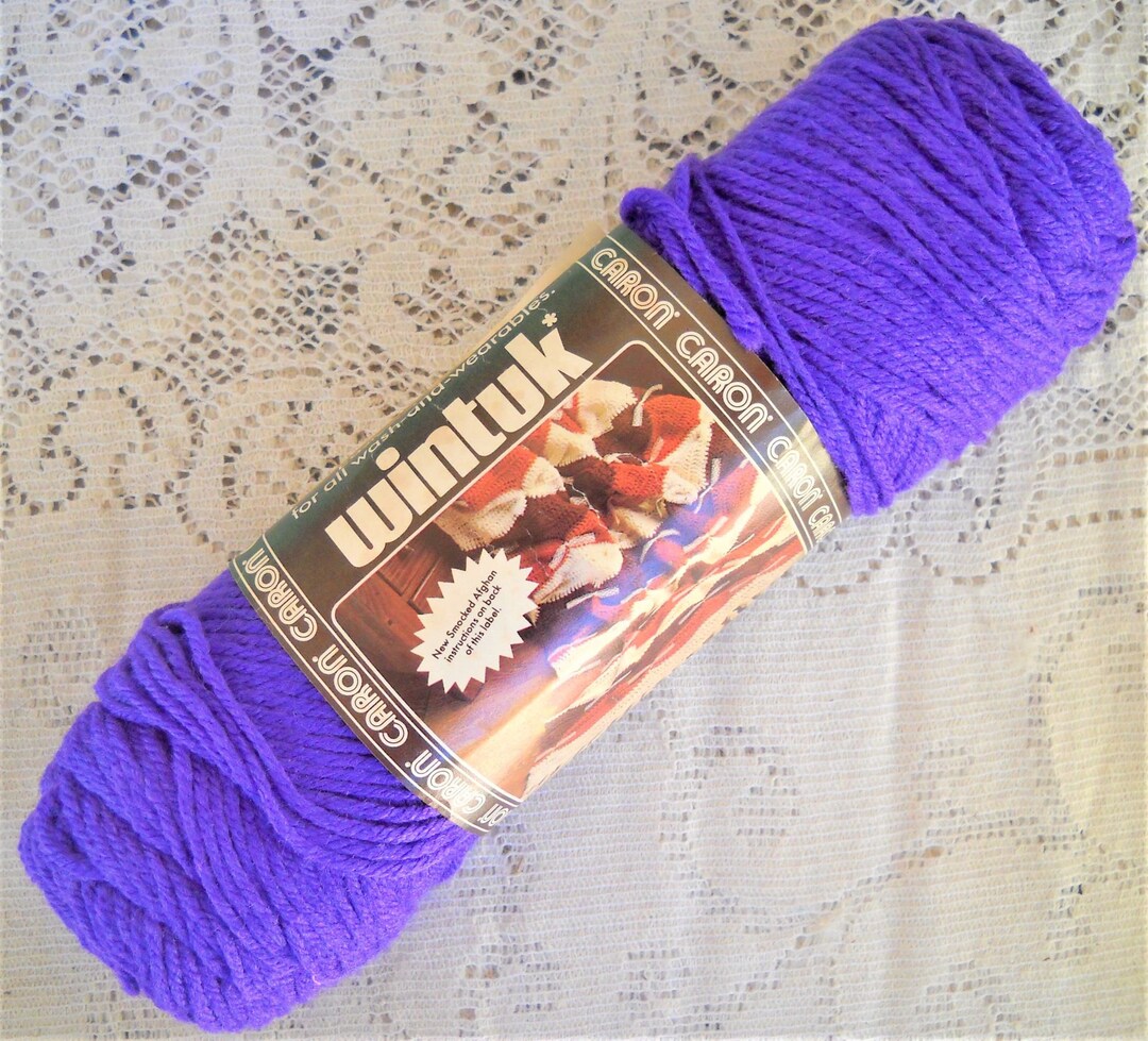 Caron Wintuk Yarn Lavender Acrylic Yarn 3.5 Oz 99 G Worsted Weight Yarn ...
