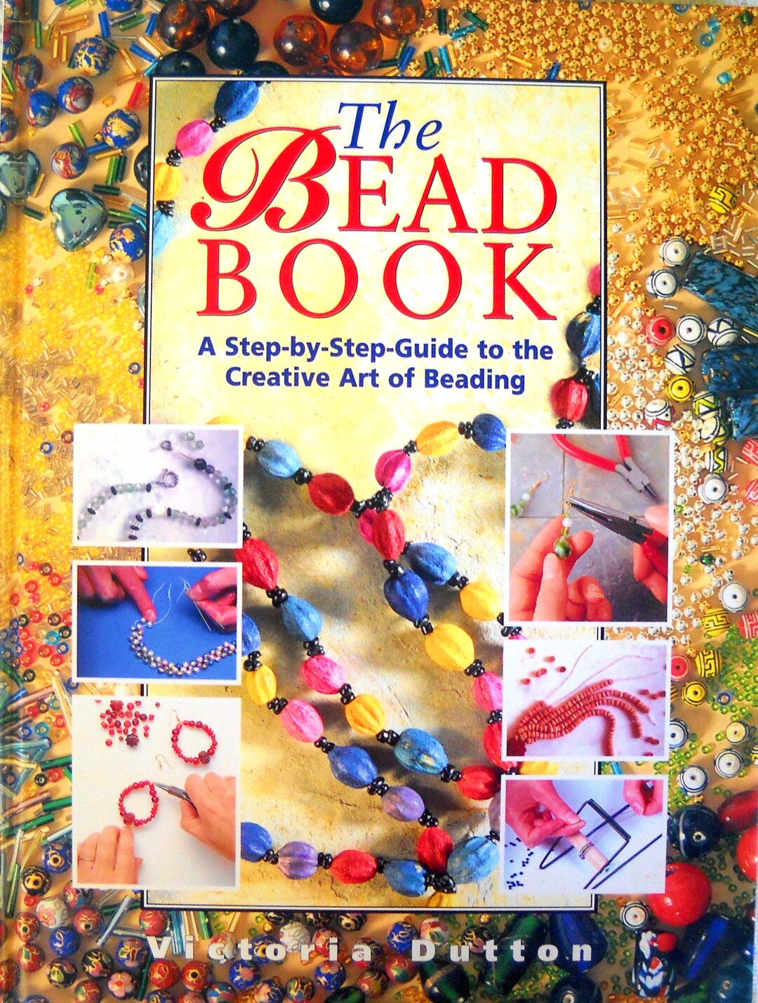 The Bead Book, by Victoria Dutton, Vintage 1996 Craft Patterns - Etsy