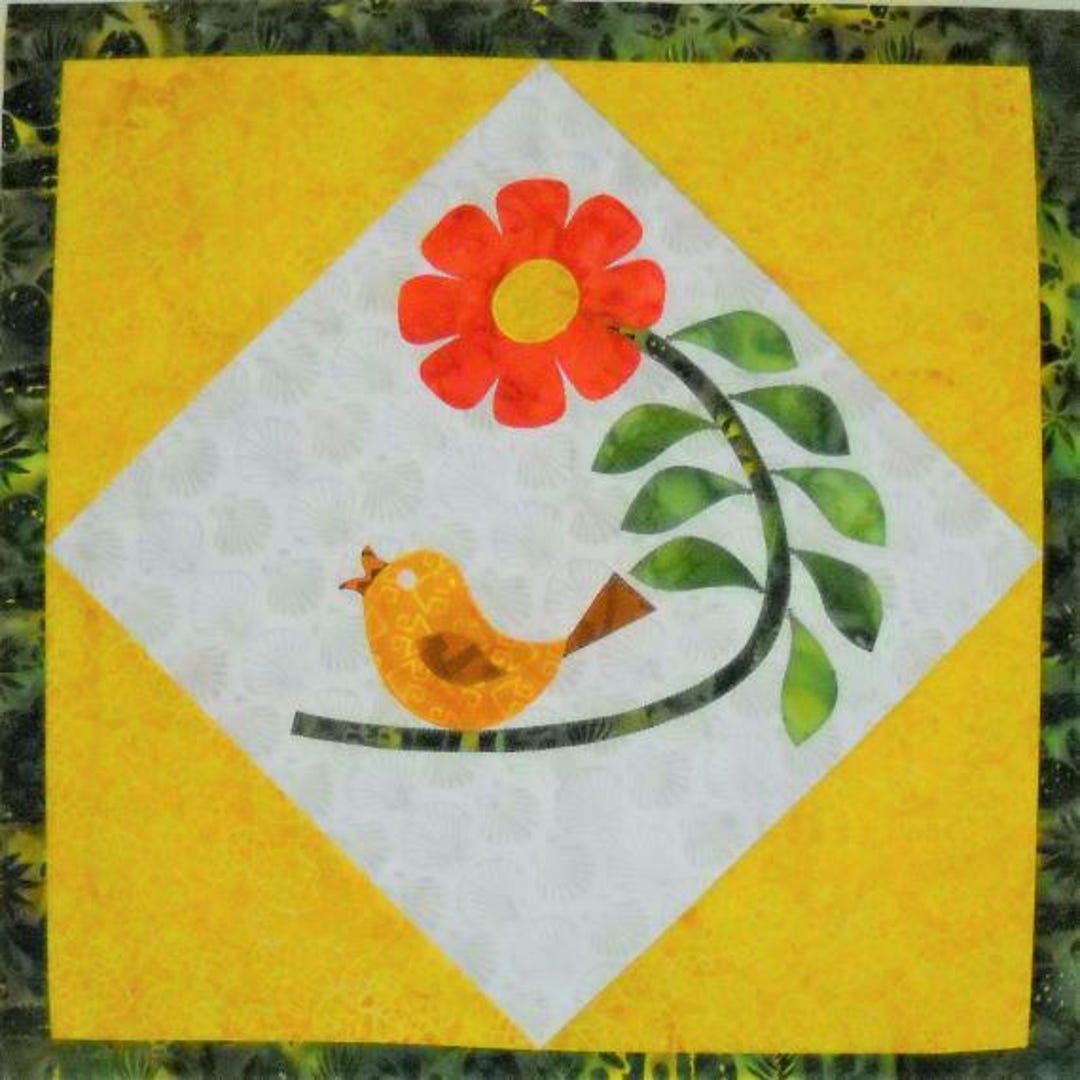 Bird on a Branch Quilt Pattern by Curlicue Creations Quilting Pattern ...