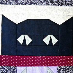 Shoo-fly Cat PDF Download Quilt Block Pattern, by Curlicue Creations ...