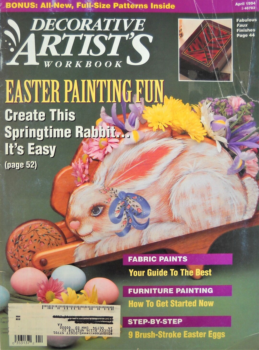 Decorative Artist's Workbook Magazine Vintage April 1994 Issue ...