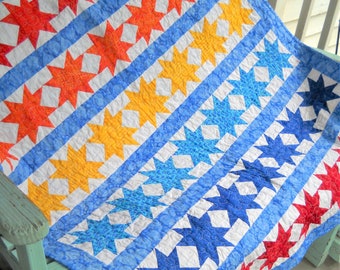 Log Cabin Under the Stars Quilt Pattern by Curlicue Creations Quilting ...
