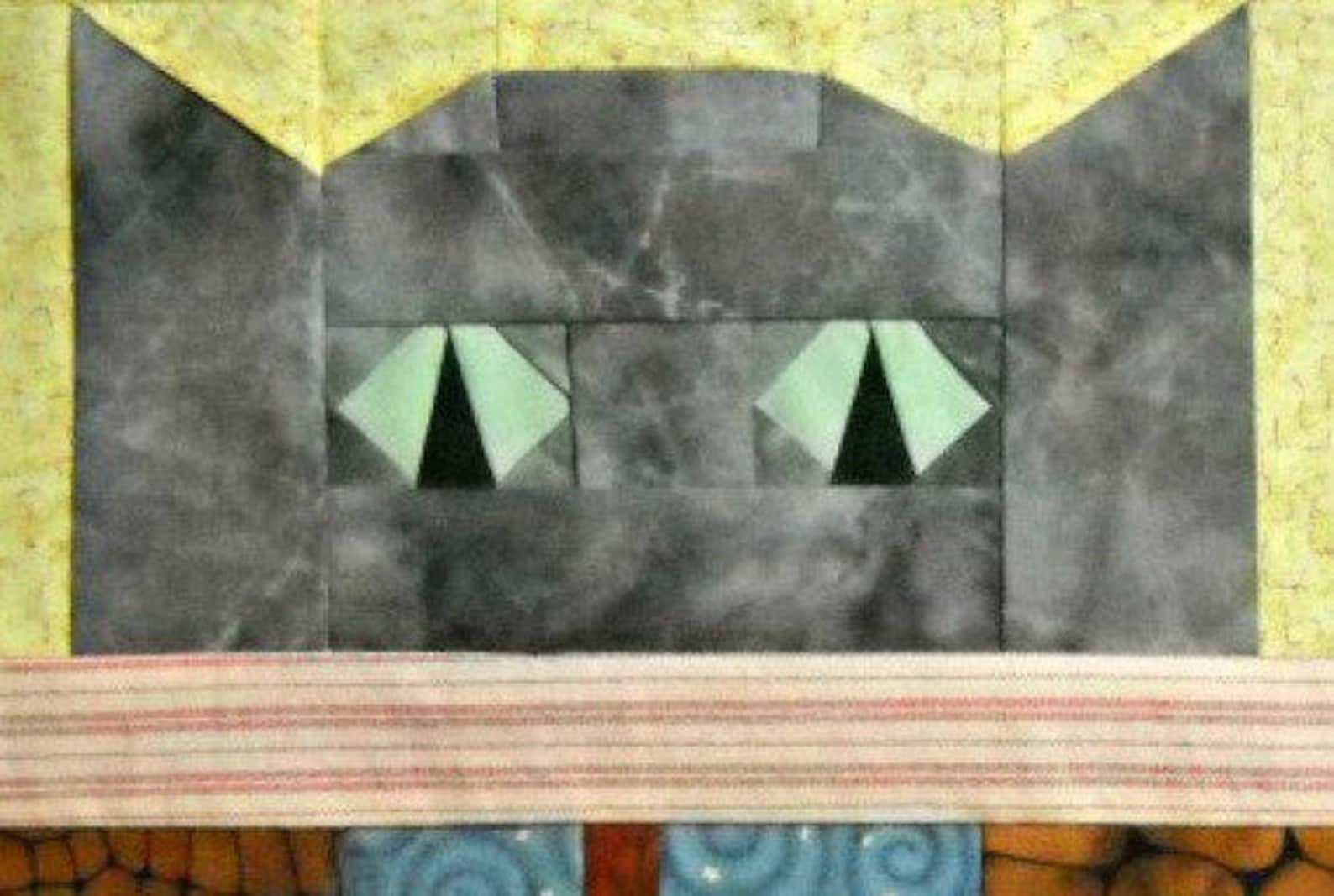 House Cat PDF Download Quilt Block Pattern Paper Pieced Quilt - Etsy