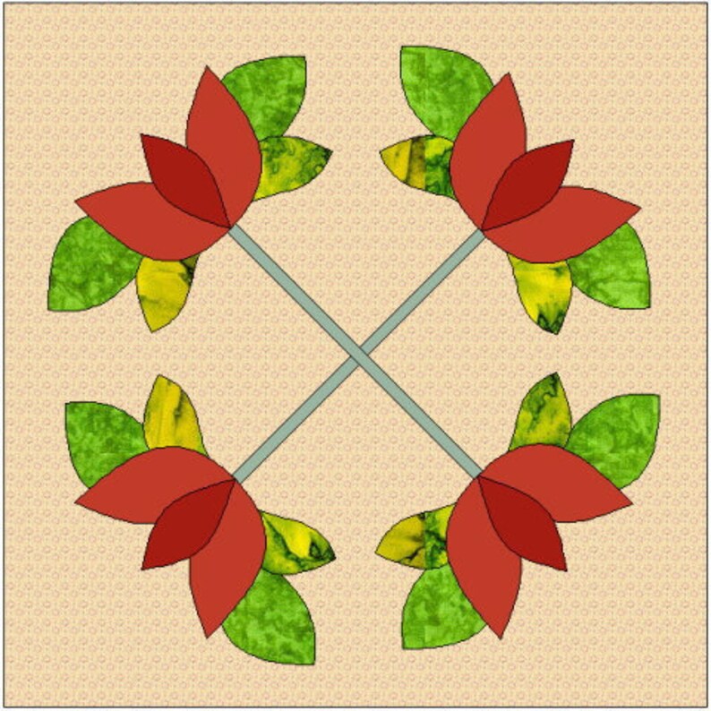 Peace Applique Quilt Block Pattern by Curlicue Creations - Etsy