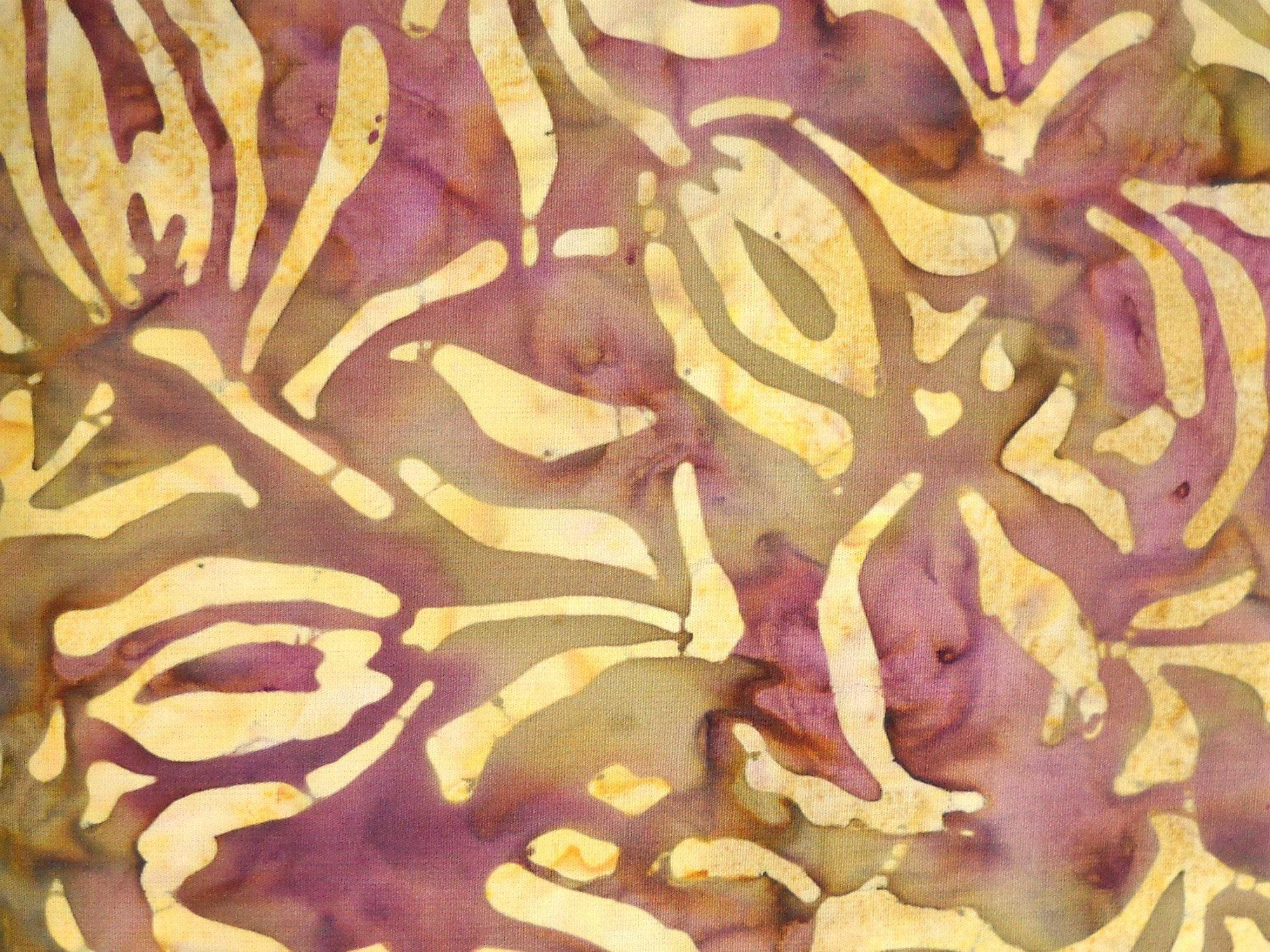 Caramel Brown Tulip Batik Fabric: 100% Cotton Quilting Fabric - Etsy