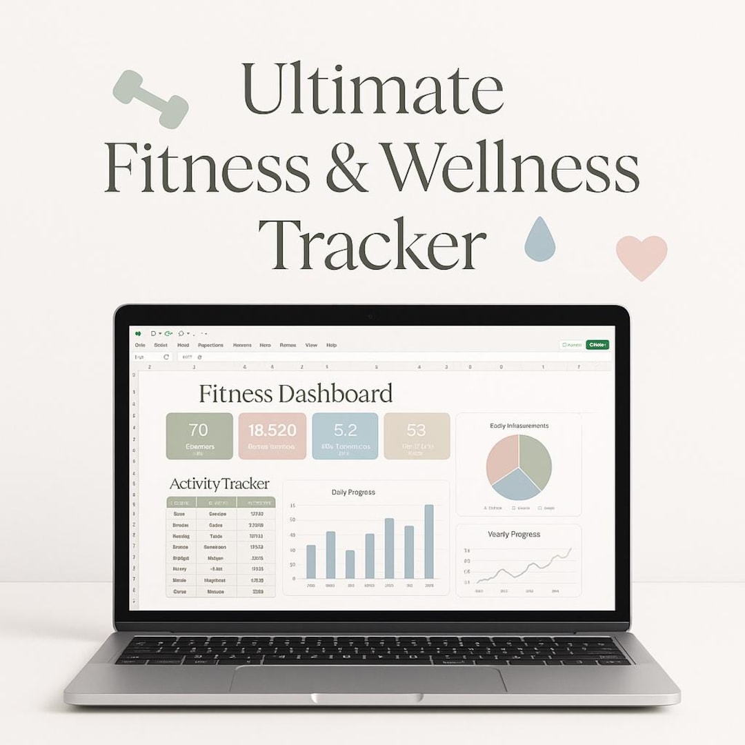 All-in-one Fitness Tracker Digital Wellness Habit Planner Google Sheets ...