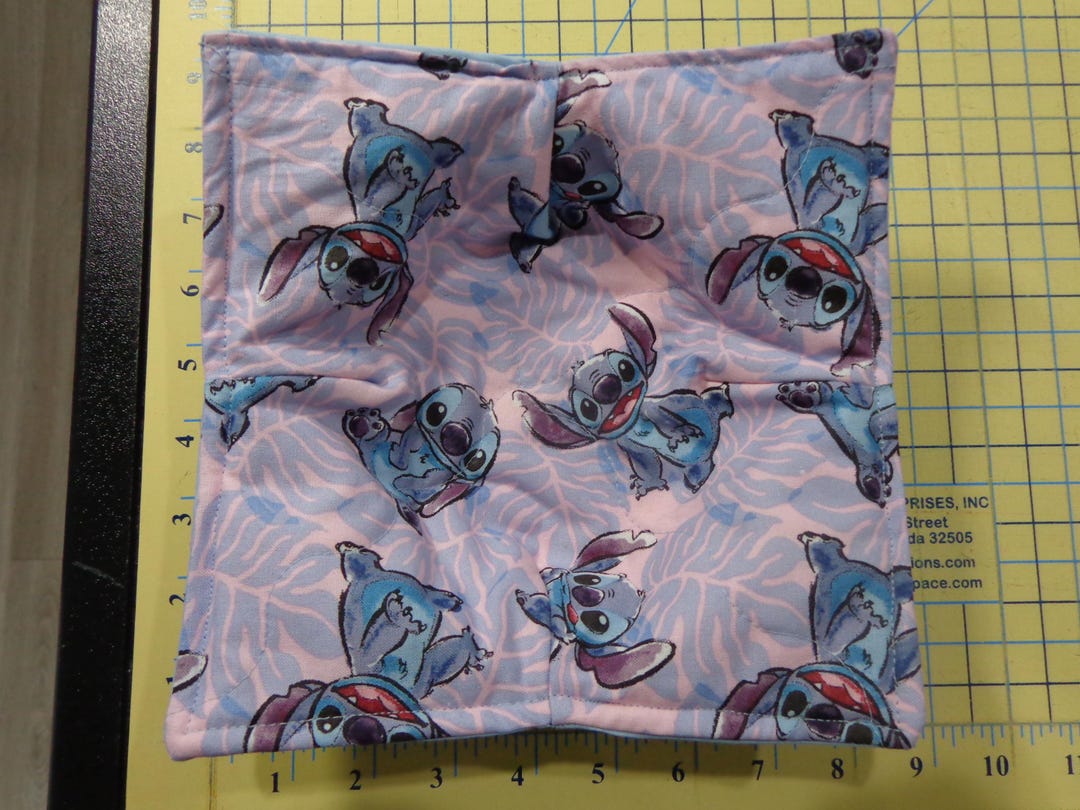 Lilo and Stitch Posing - Quilted Microwave Bowl Cozy - Etsy
