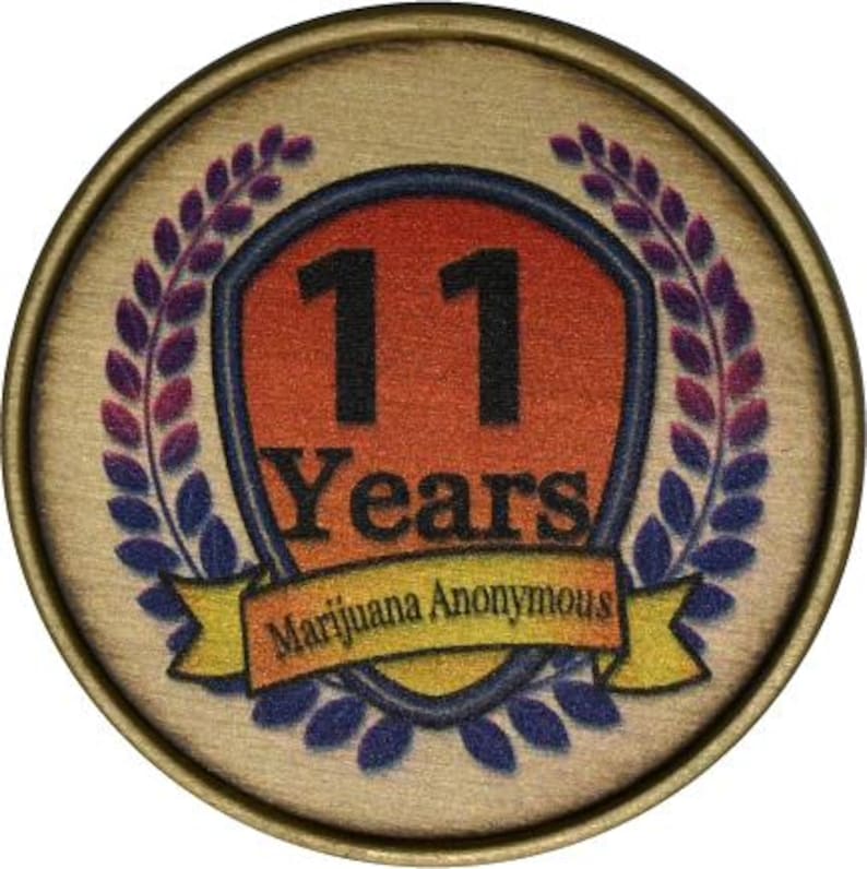 Marijuana Anonymous Bronze Green Logo Coin - Etsy