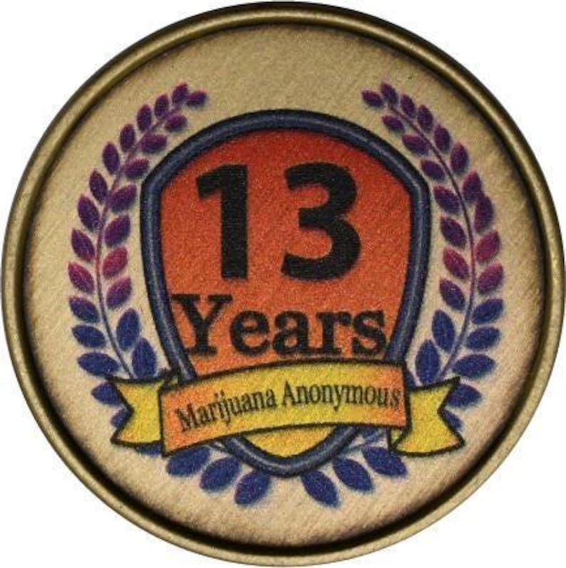 Marijuana Anonymous Bronze Green Logo Coin - Etsy