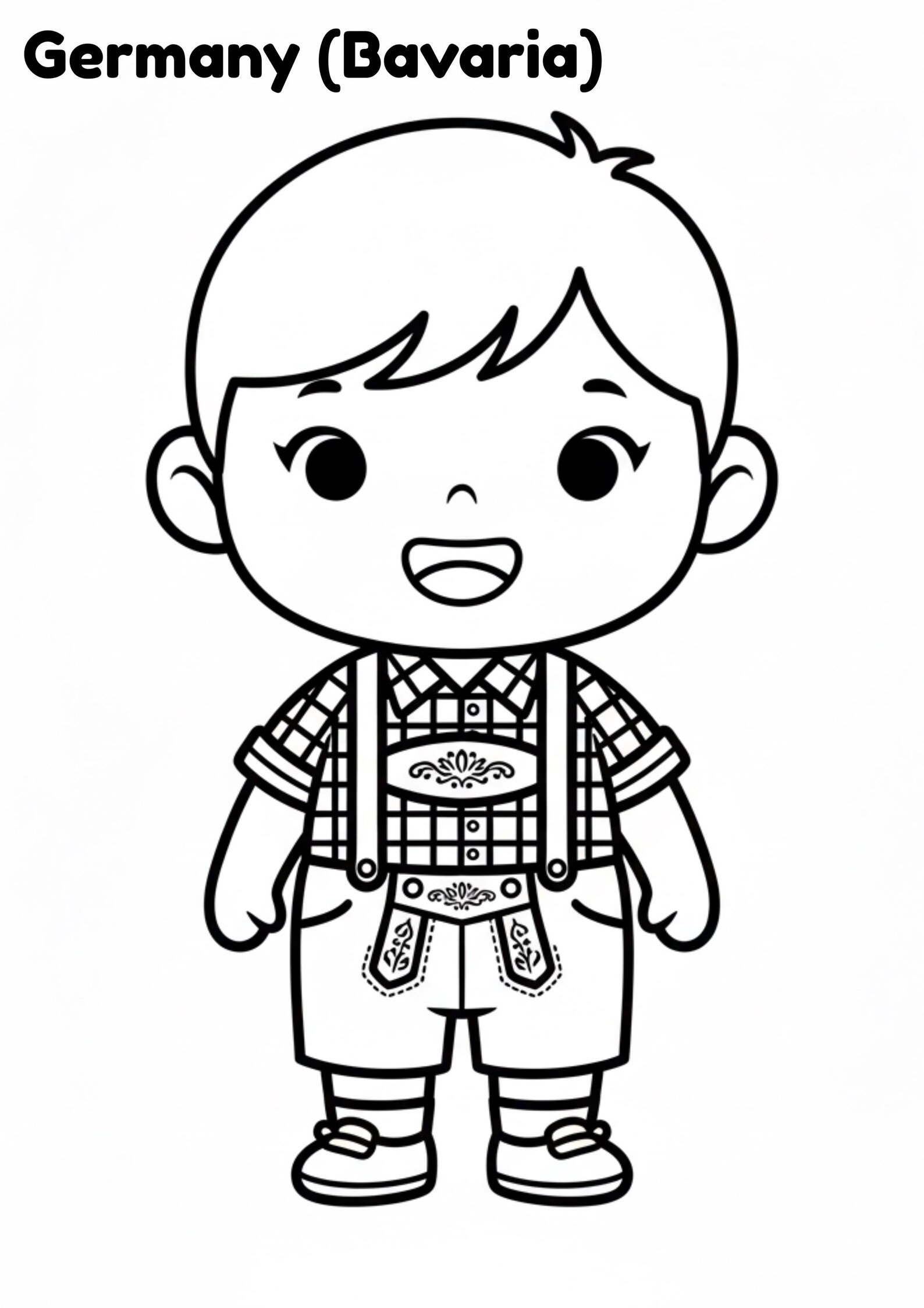 Children World Traditional Costumes Educational Coloring Book for ...
