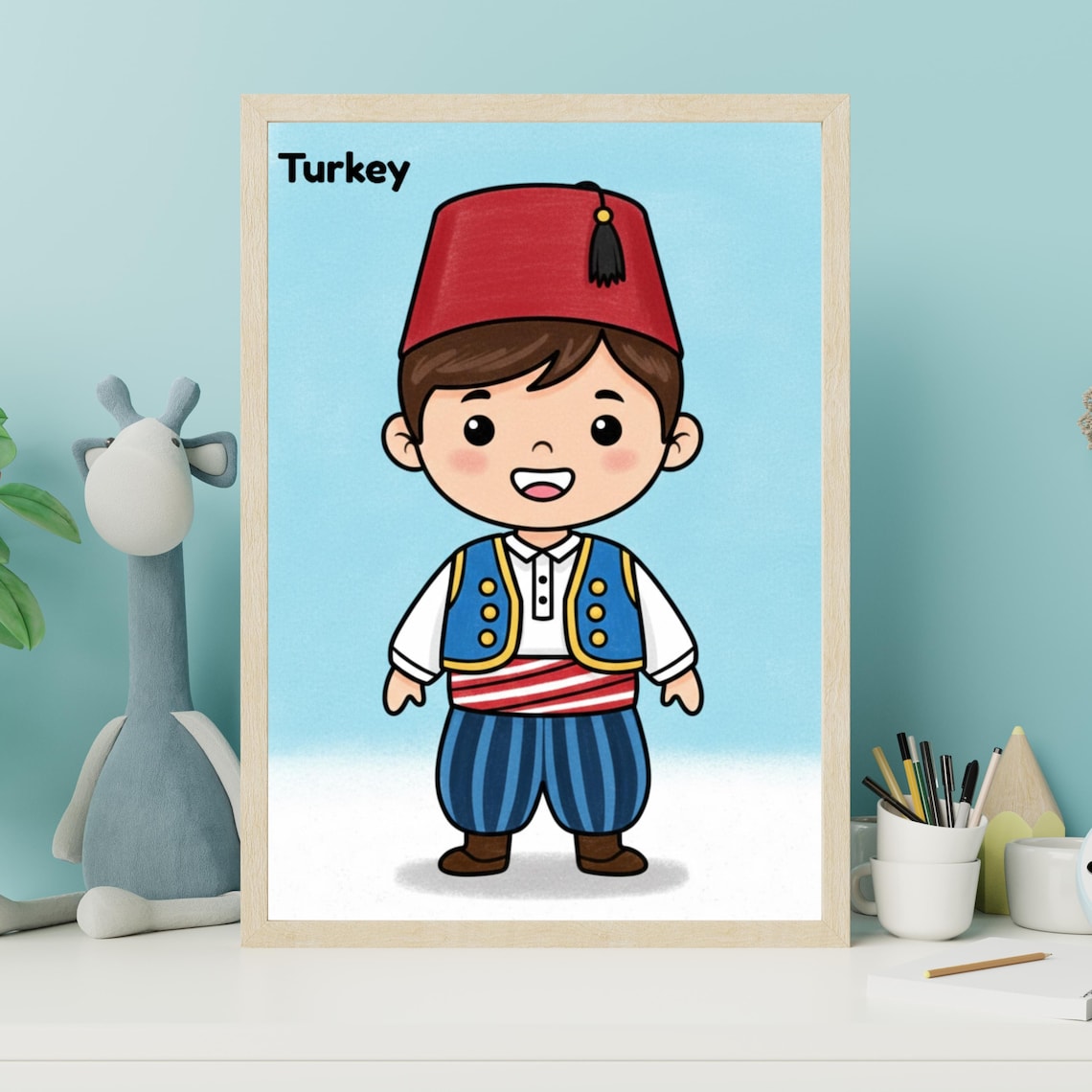Children World Traditional Costumes Educational Coloring Book for ...