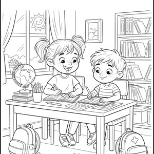 Kids Daily Routine Coloring Book | Rhyming Printable | A4 10 Pages - Etsy