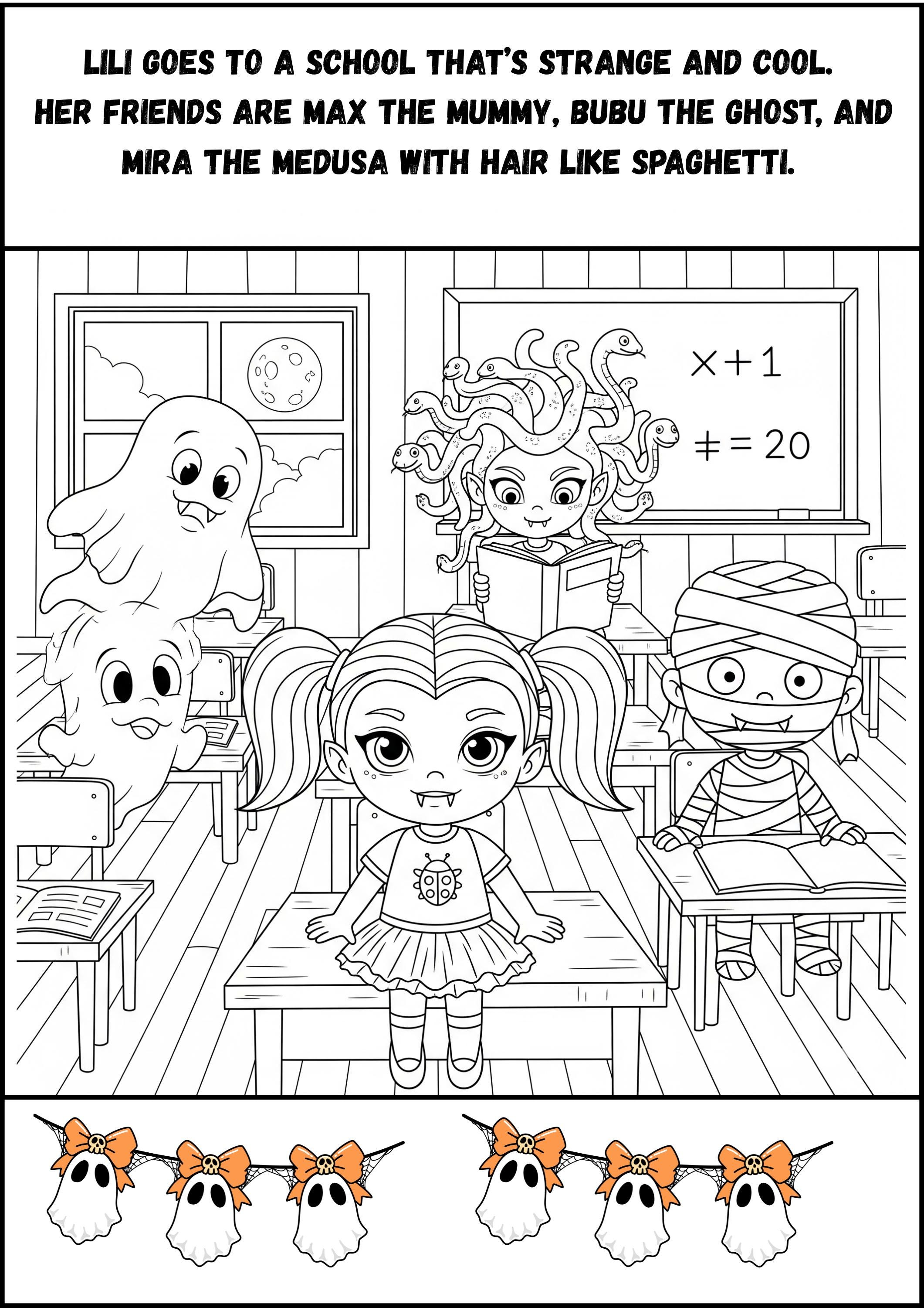 Halloween Coloring Pages for Kids – 3 Printable Monster Coloring Books ...