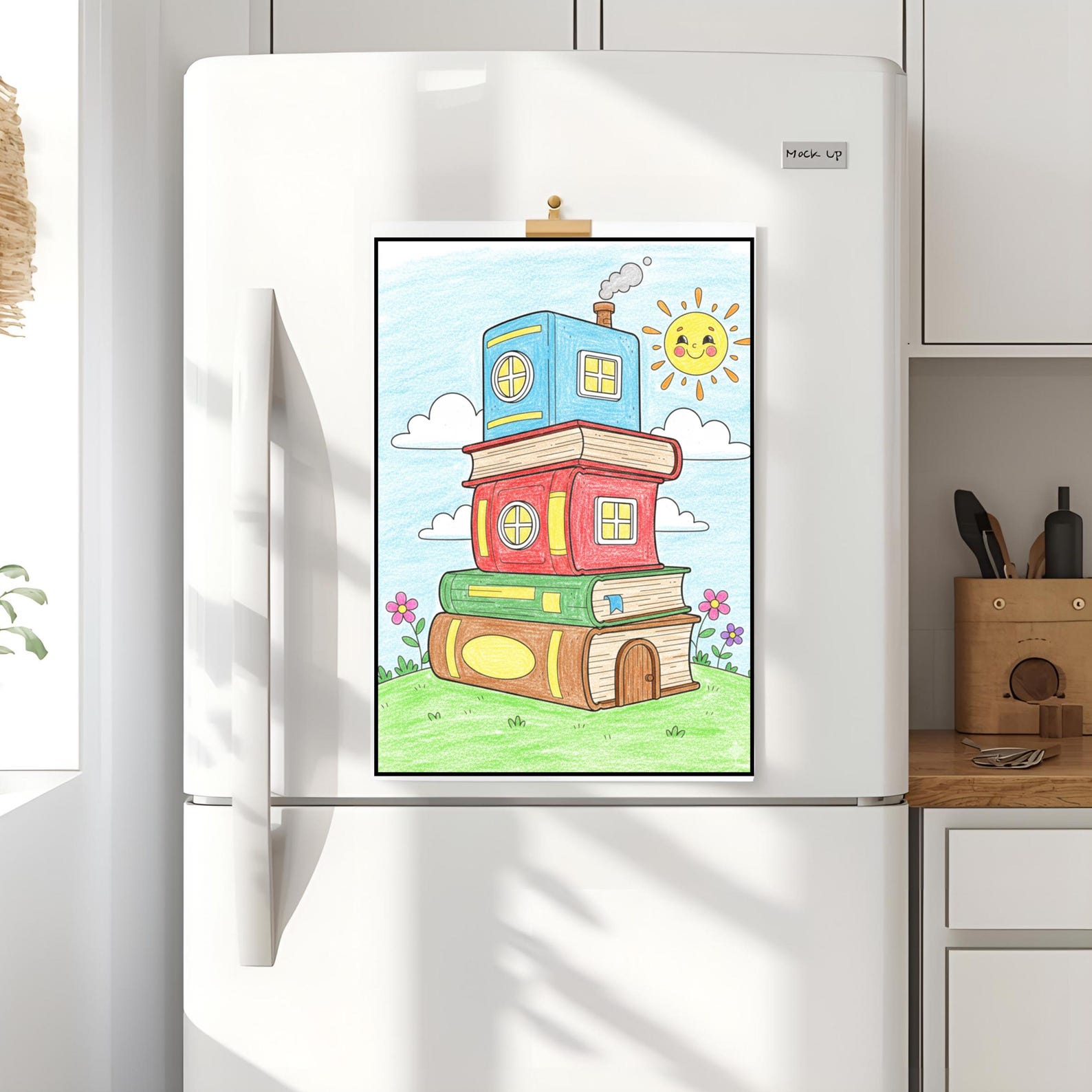 Whimsical Houses Coloring Book for Kids – Printable A4 Fantasy Pages ...