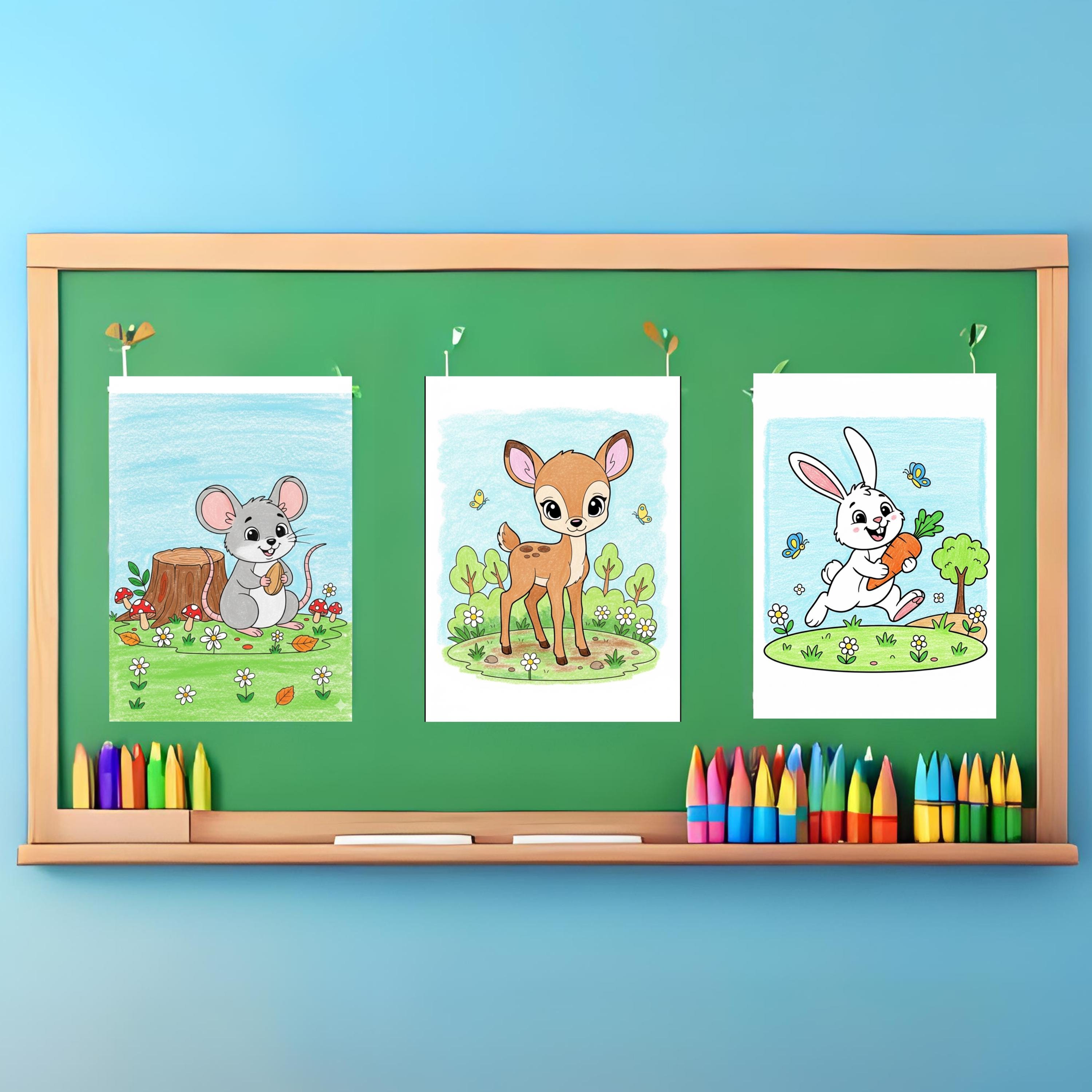 Forest Friends Coloring Book – Printable Woodland Animals Pages for ...