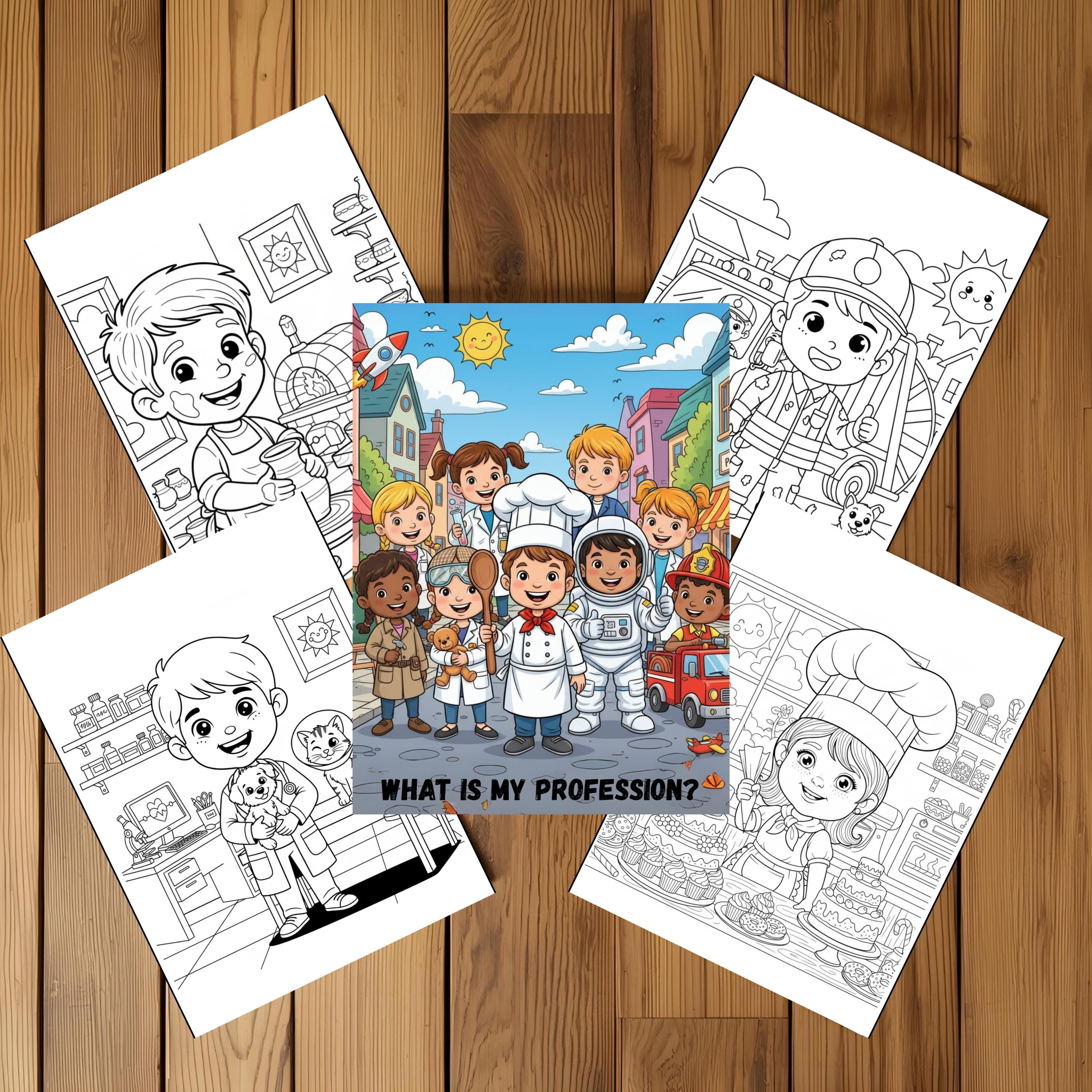 Professions Coloring Pages – 31 Printable Career & Job-themed PDF for ...