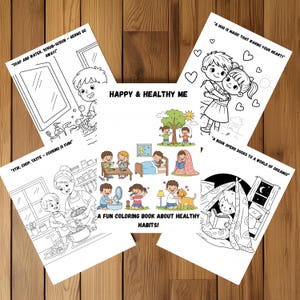 Healthy Habits - Coloring Book Montessori Inspired Printable A4 - Etsy