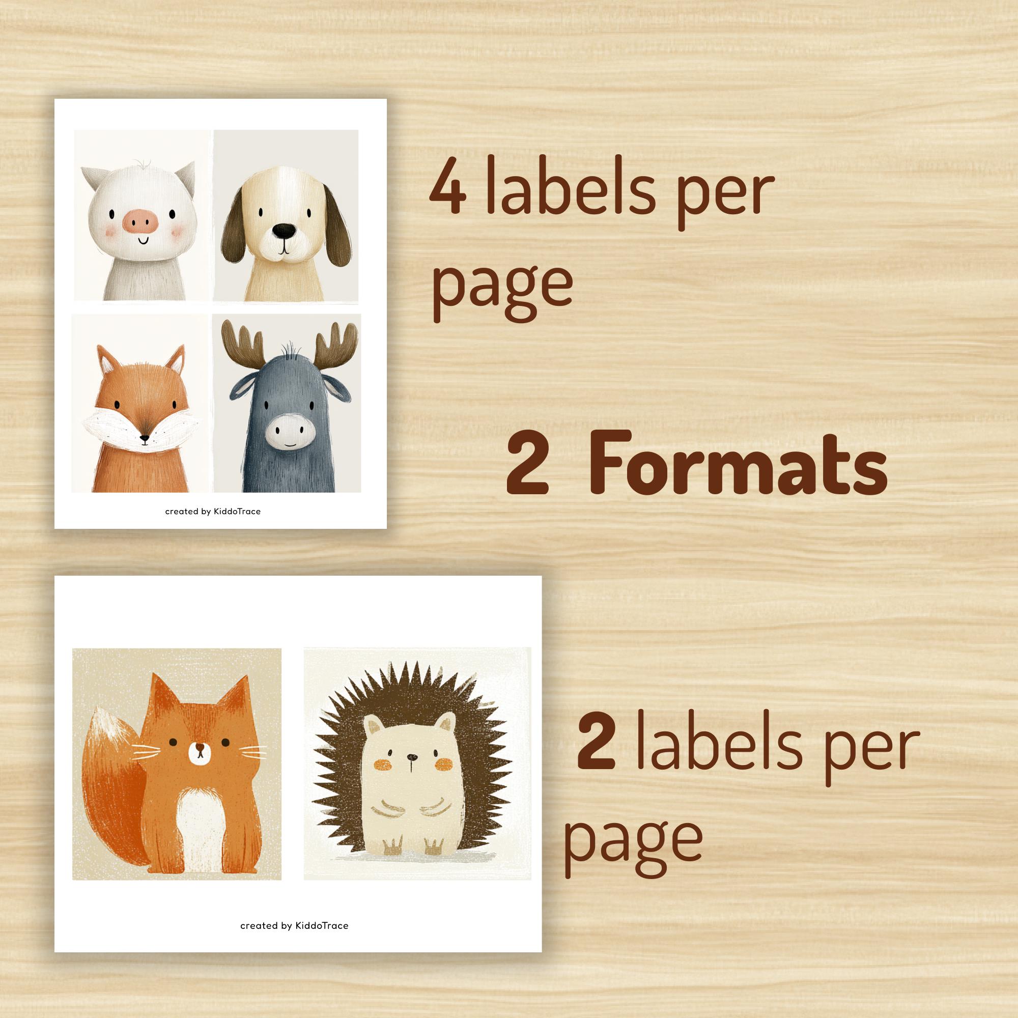 Animals Matching Game: Find the Pair Activity for Toddlers (PDF + PNG ...