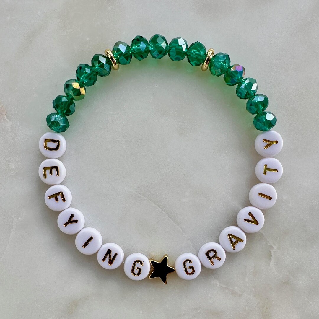 Defying Gravity Wicked for Good Inspired Bracelet: Crystal Glass Beads ...