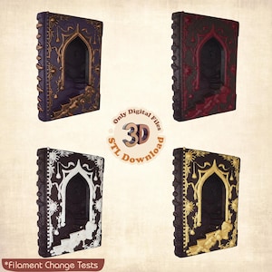 Fantasy Book Nook STL File | Magic Portal Bookshelf Insert ...
