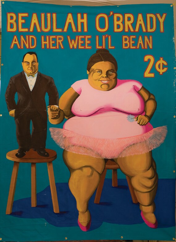 Items similar to Fat Lady sideshow banner on Etsy