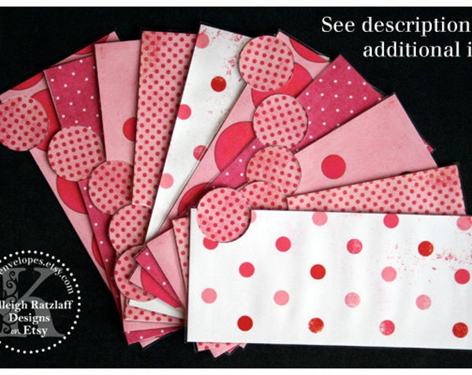 LAMINATED Cash Envelope System in Hot Pink Dots (10 Envelopes) - Etsy