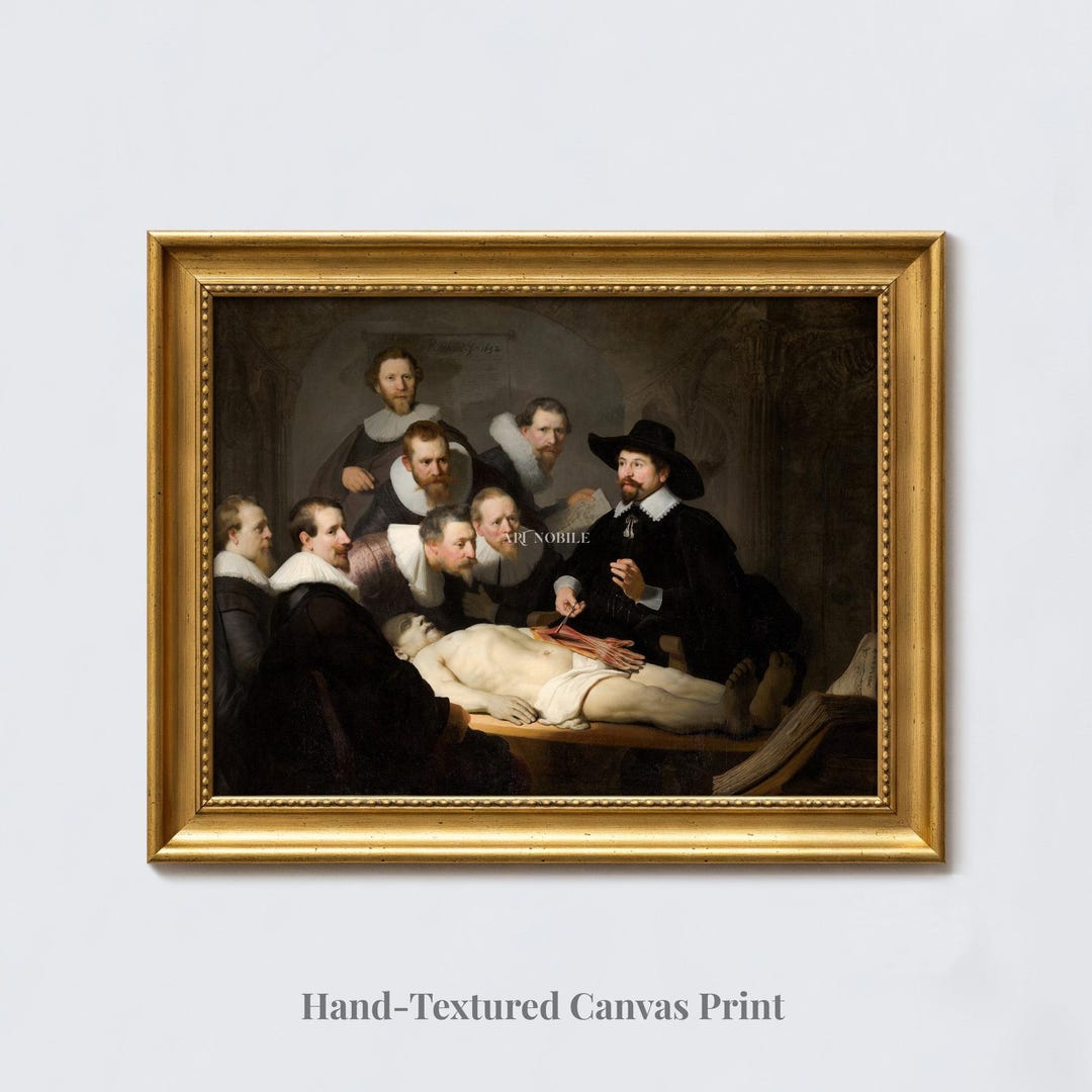Rembrandt Van Rijn : the Anatomy Lesson of Dr. Nicolaes Tulp - Hand ...