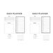 Minimalist Daily Planner | Black & White Daily Agenda | Simple ...
