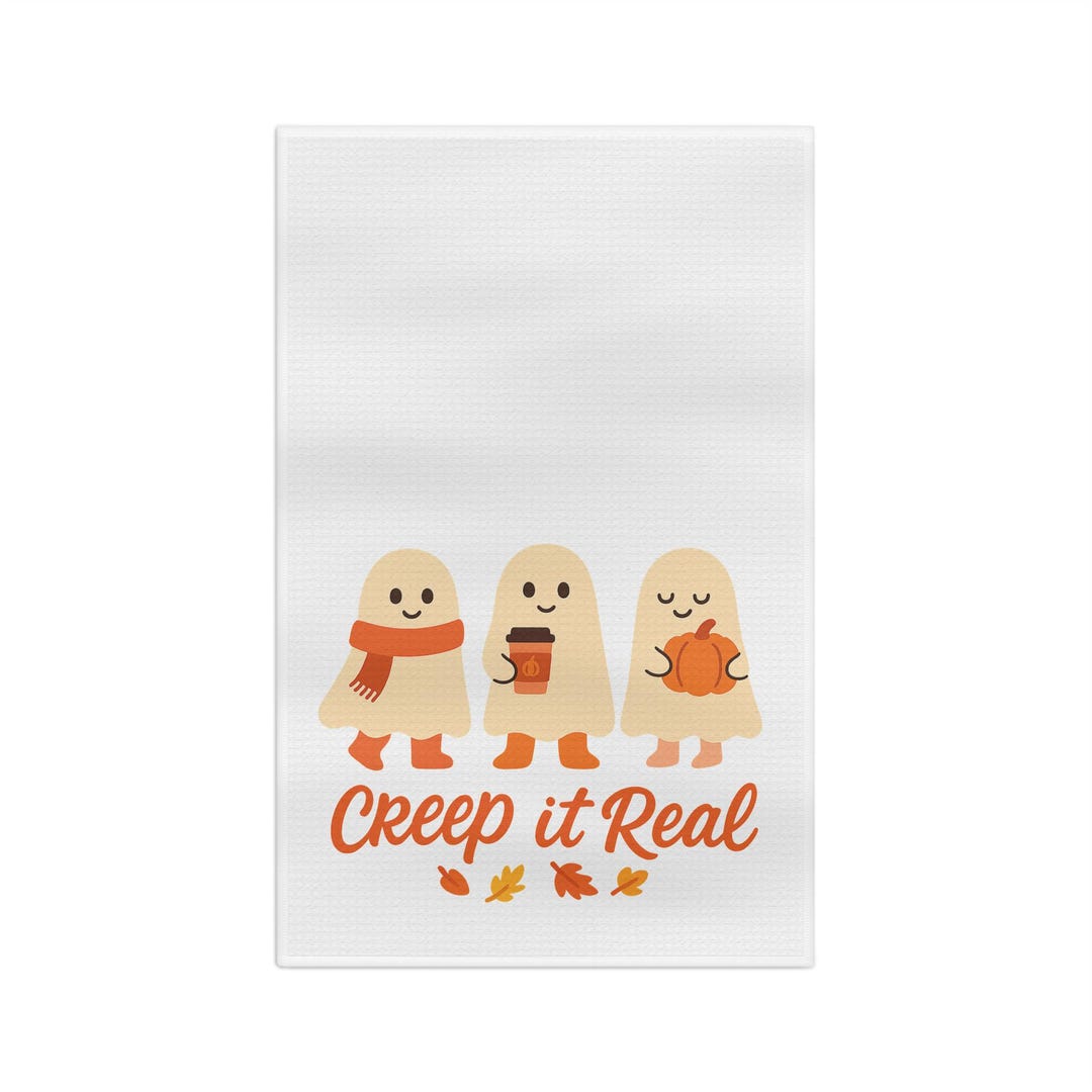 Cute Ghost Microfiber Tea Towel, Halloween Kitchen Decor, Fall Harvest ...