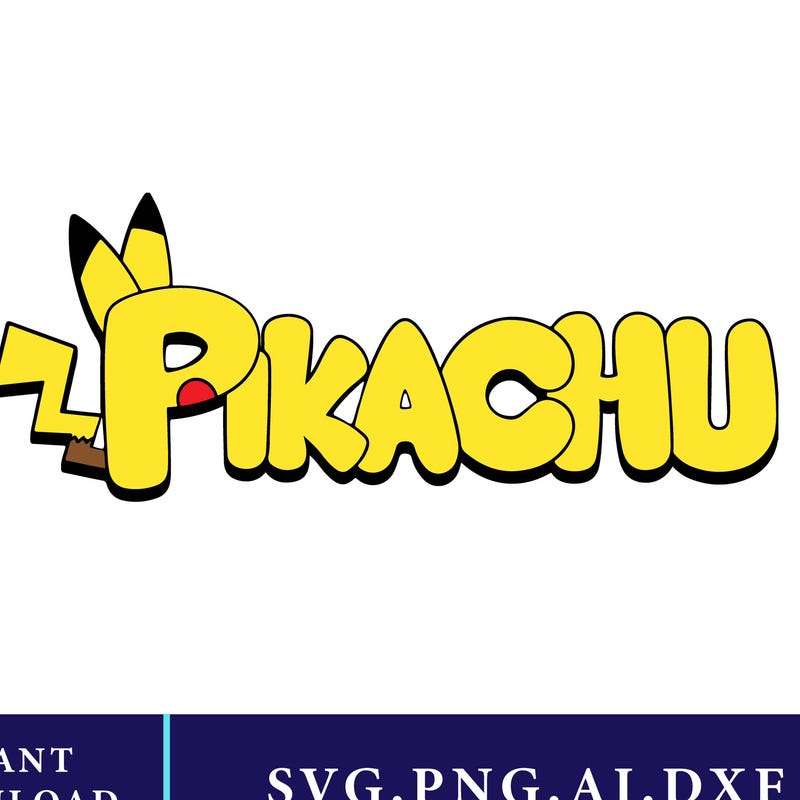 Pikachu Logo - Etsy
