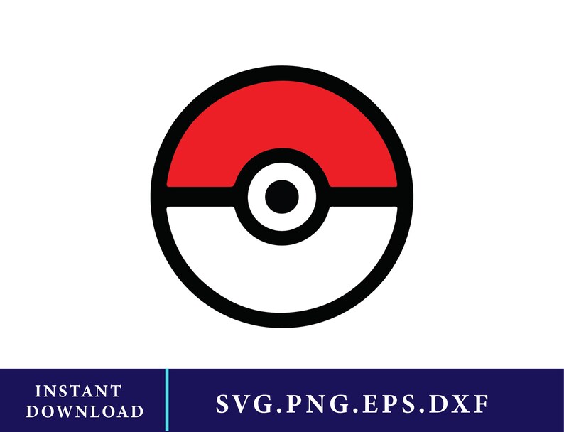 Poke Ball SVG, Poke Monster File, Anime Pokeball, Simple Pokeball Svg ...