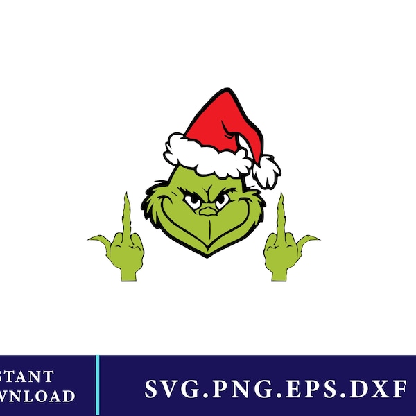 Grinch Hand Middle Finger - Etsy