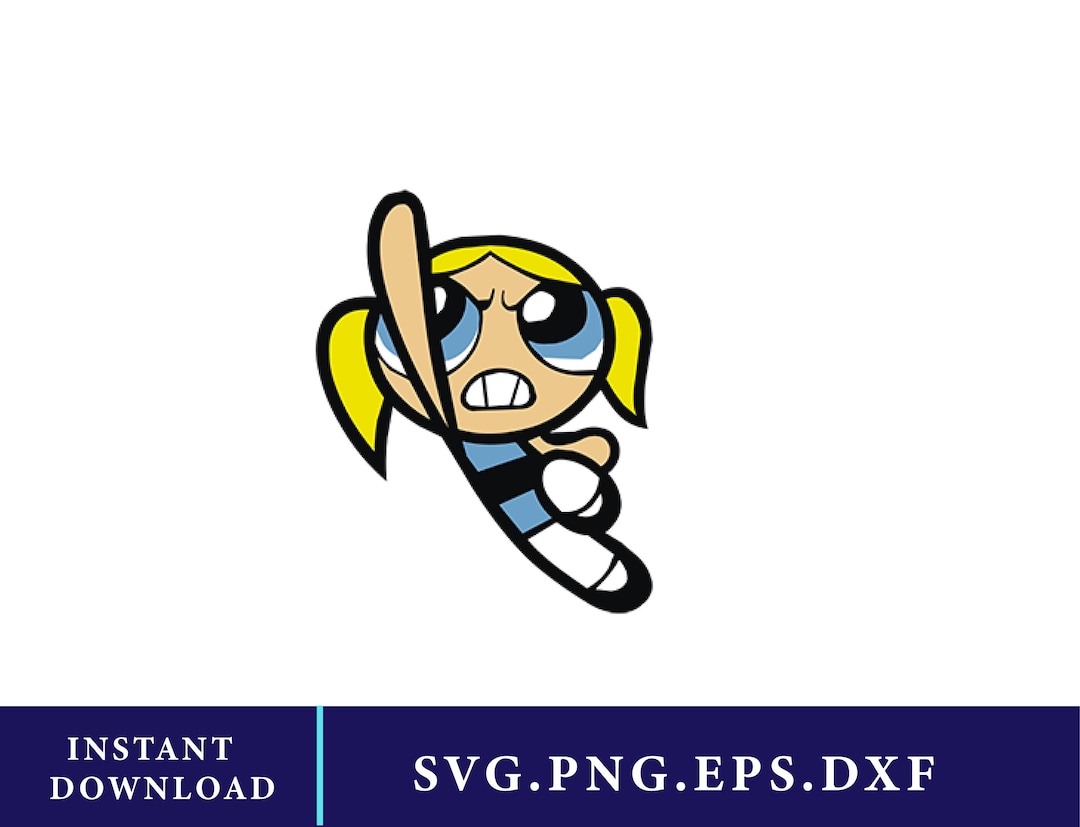 Powerpuff Girls Svg Png Dxf Ai | Cute Cartoon Vector | Cricut Cut Files ...