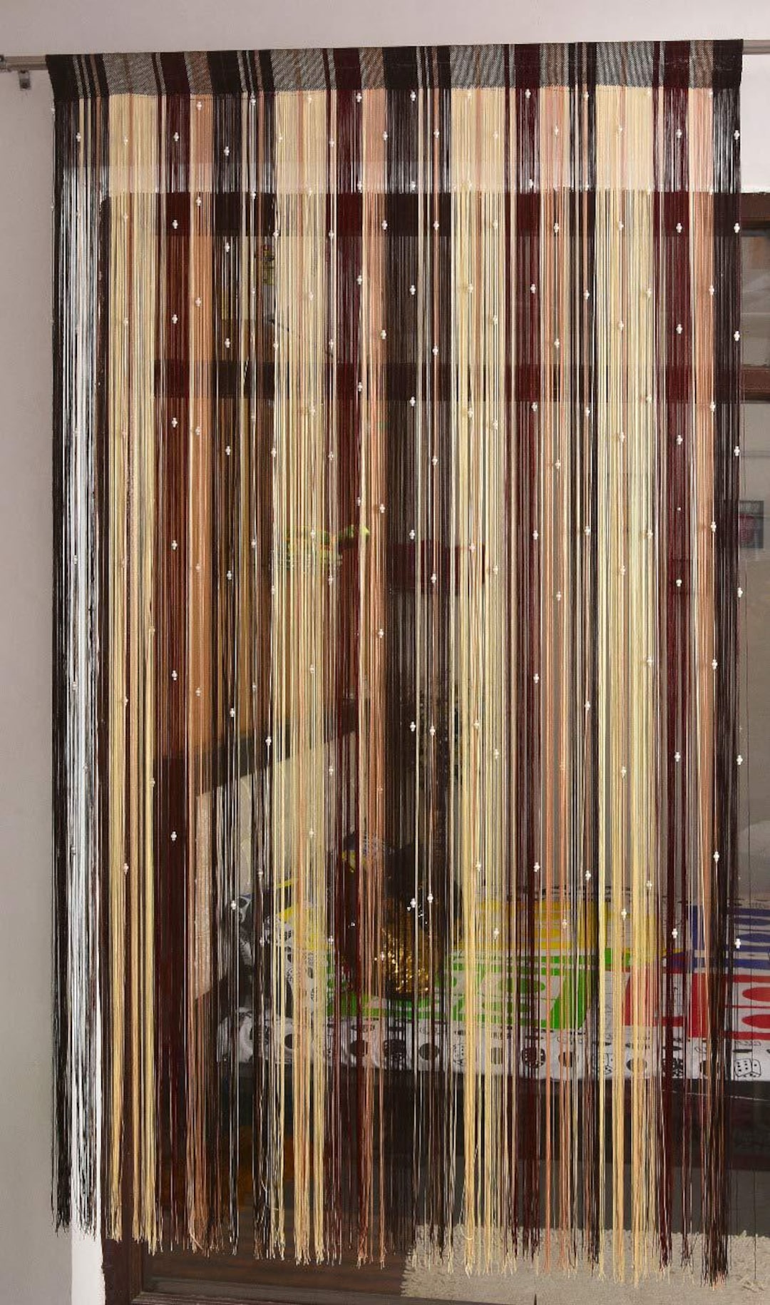 Polyester Thread Door Curtain | String Doorway | Decorative Beads for ...