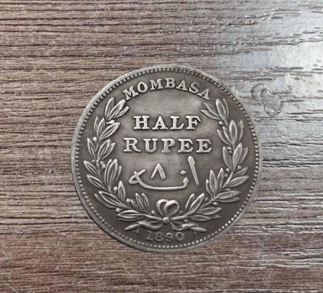 1/2 Rupee Coin 1890, Mombasa - Etsy