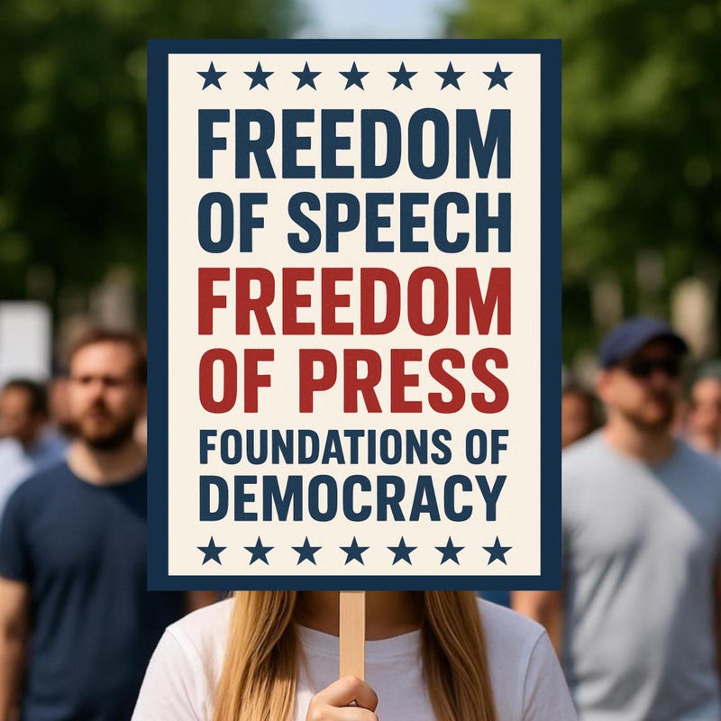 Free Speech Yard Sign - Etsy