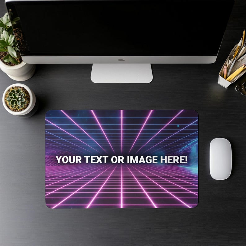 Custom Gaming Mouse Pad | Personalized RGB Desk Mat | Extended Neon ...