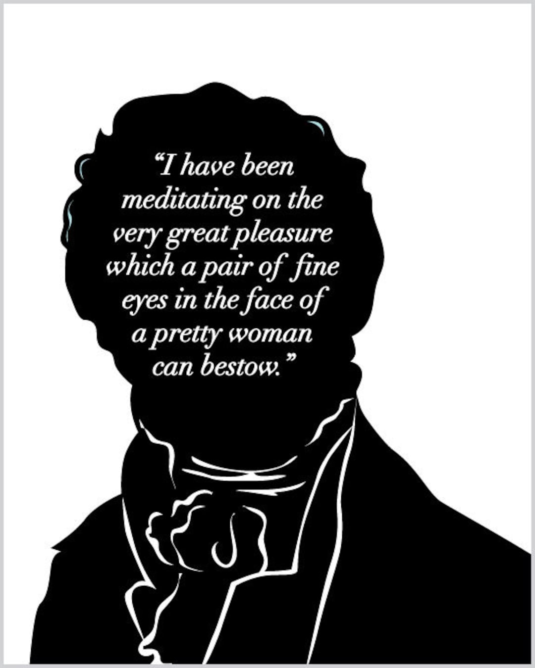 Mr. Darcy Quote, Jane Austen Gift, Pride and Prejudice Quote, Jane ...