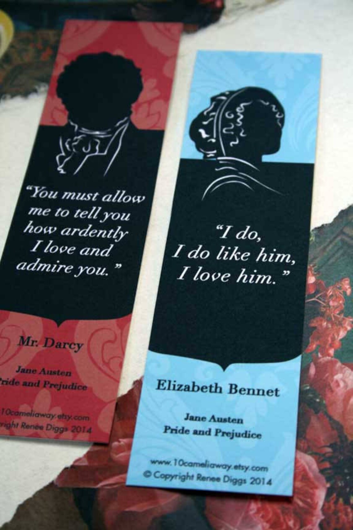 Printable Jane Austen Bookmarks Pride and Prejudice - Etsy