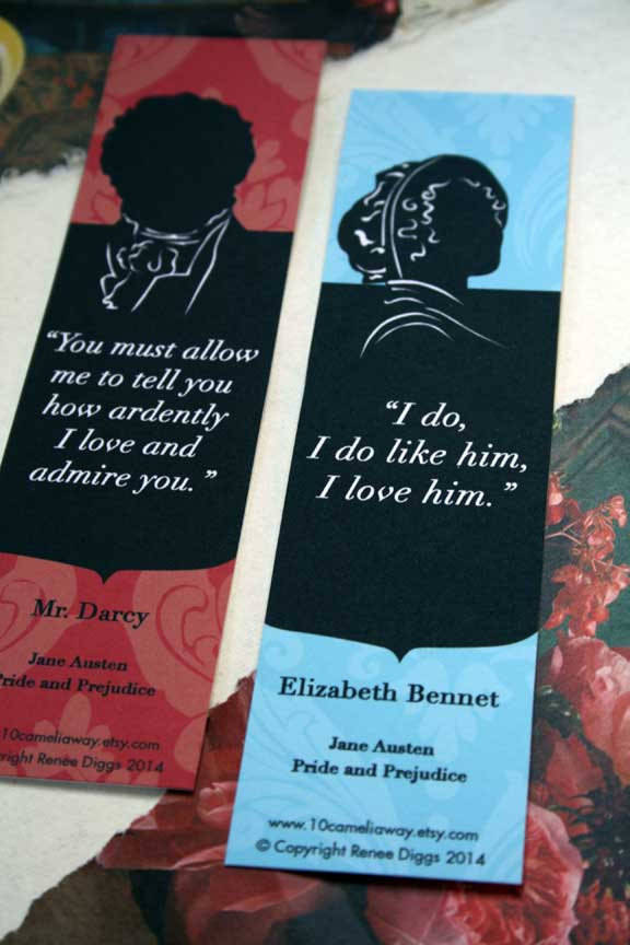Printable Jane Austen Bookmarks Pride and Prejudice - Etsy