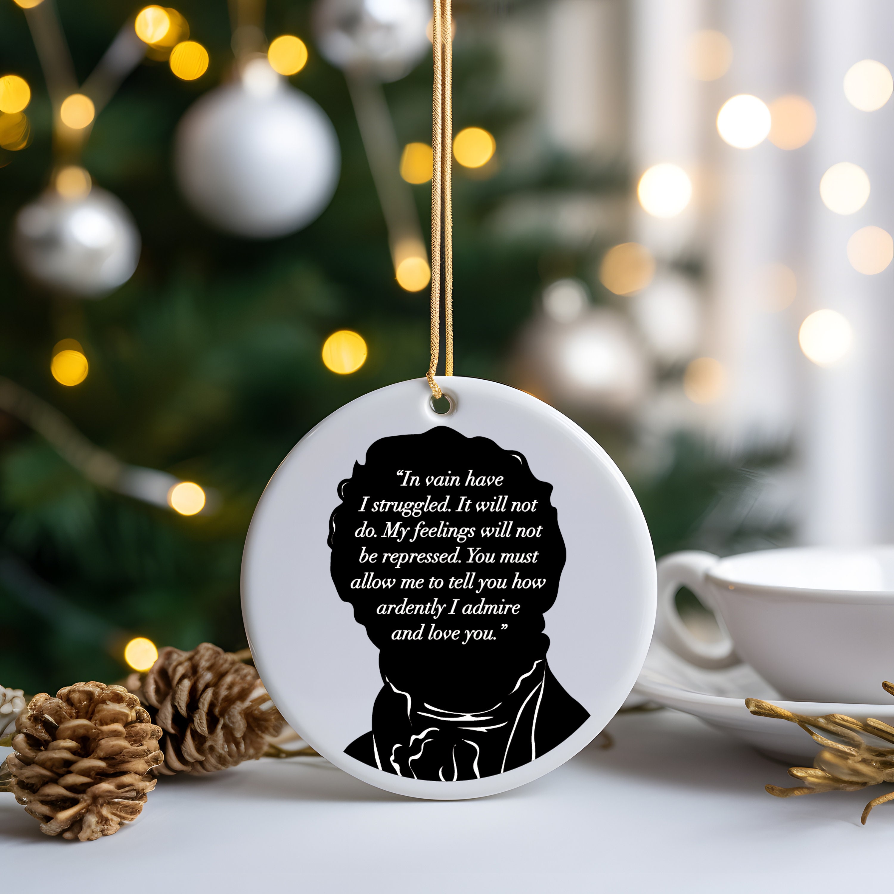 Jane Austen Mr Darcy Proposal Quote Pride and Prejudice Christmas ...