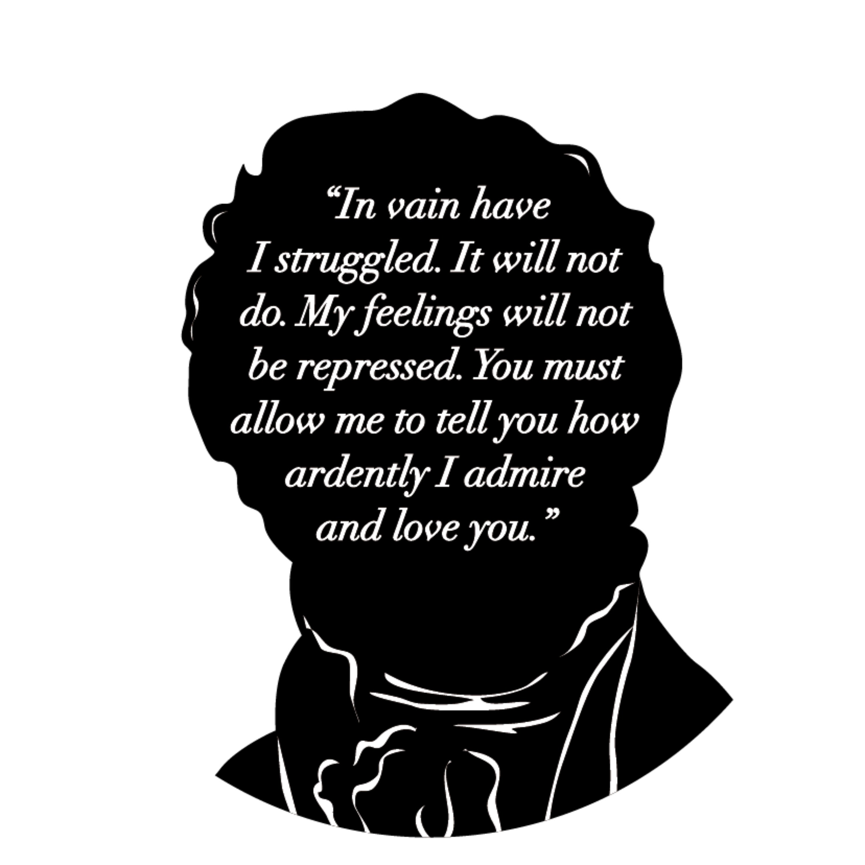 Jane Austen Mr Darcy Proposal Quote Pride and Prejudice Christmas ...