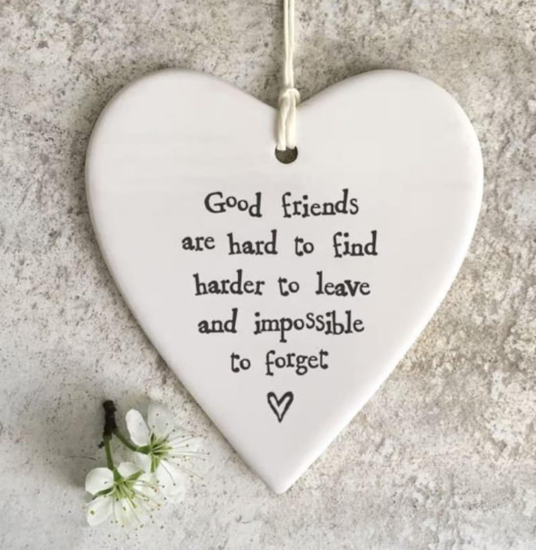 Friendship Keepsake - White Heart Token - Friend Gift- BFF - Etsy