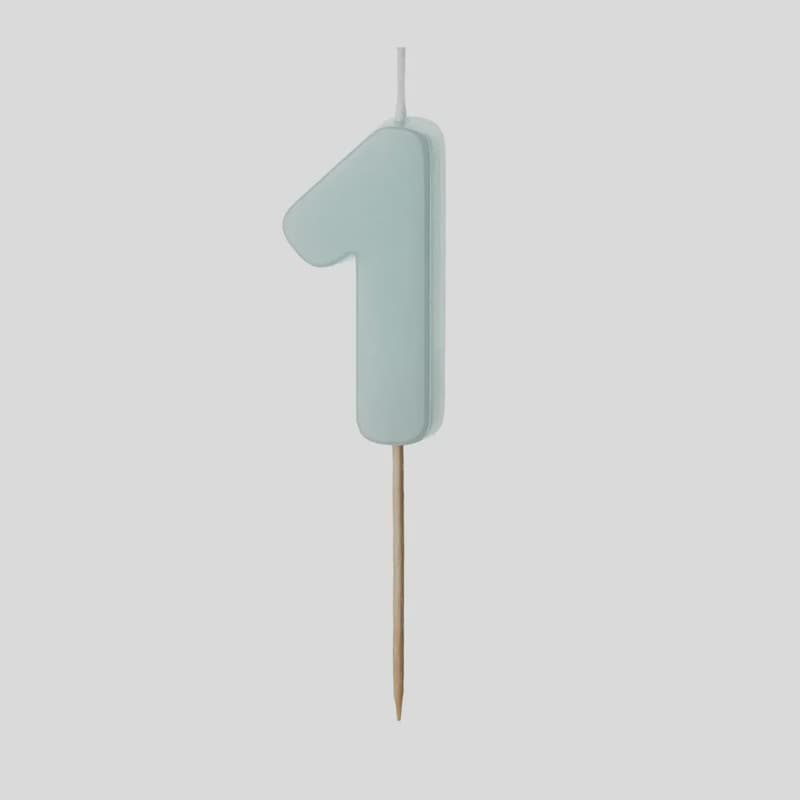 Blue Candle First Birthday - Etsy UK